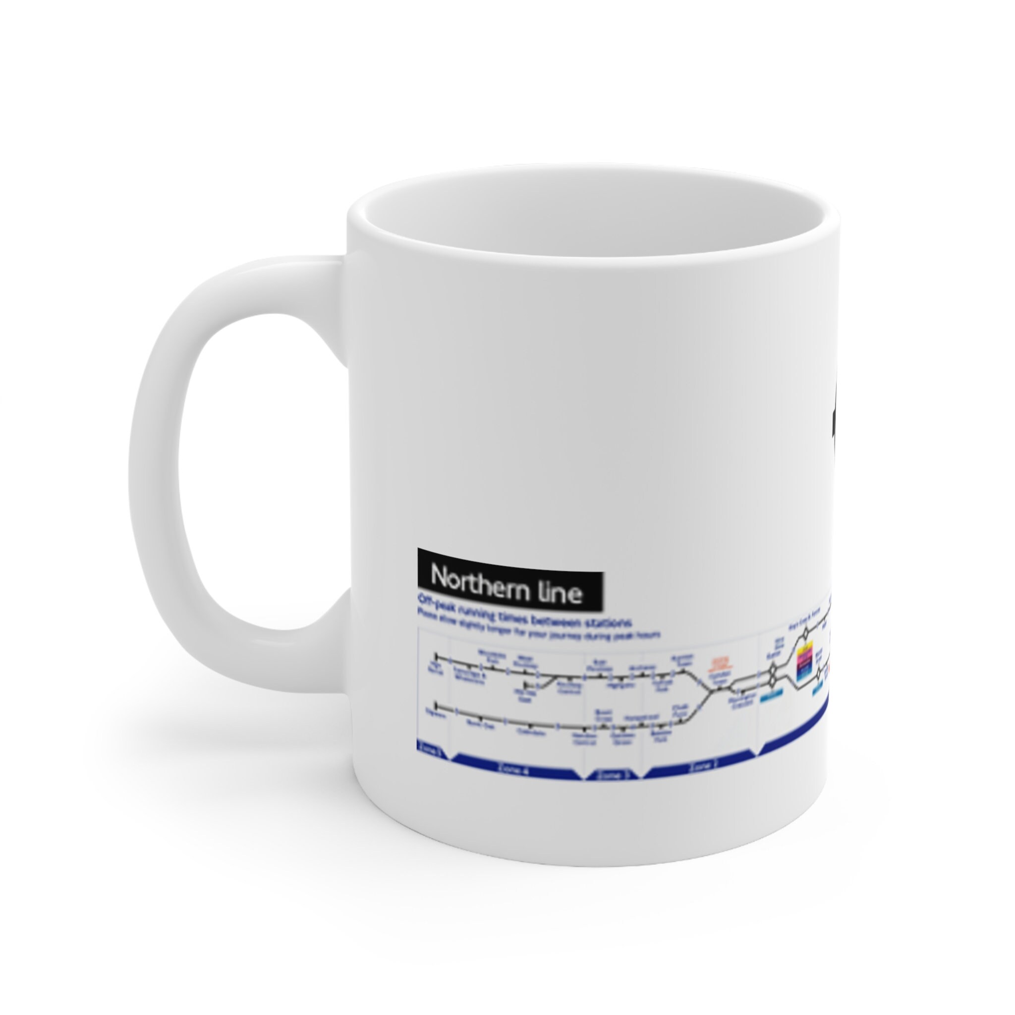 London Underground Northern Line Logo And Tube System Map Ceramic Mug ...