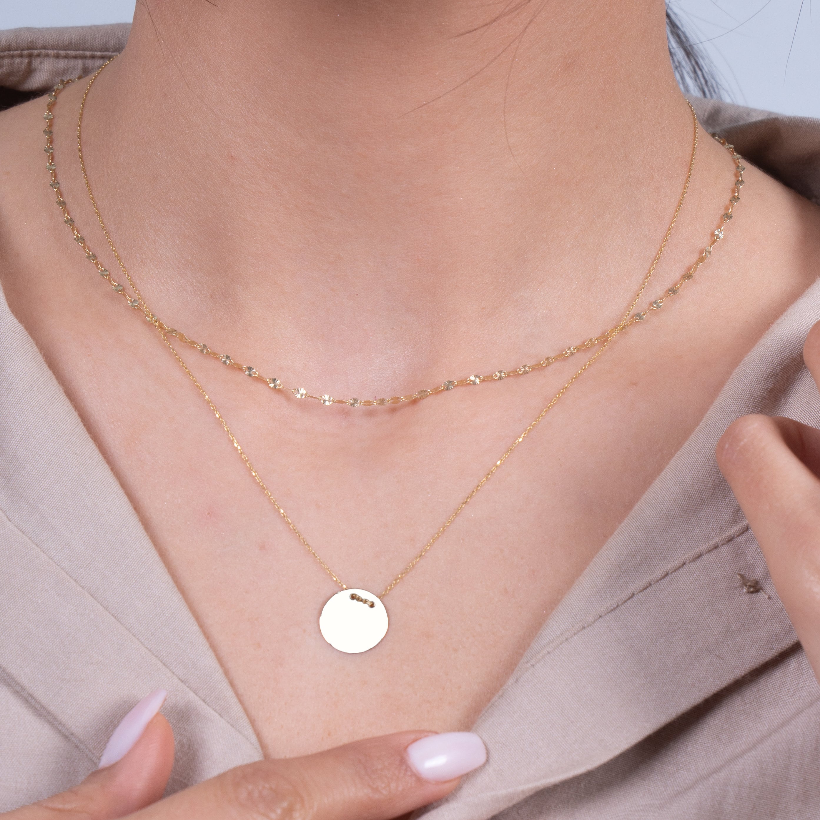 14k Gold Necklace- 14k Gold Chain-solid Gold Necklace- Solid Gold Chain ...