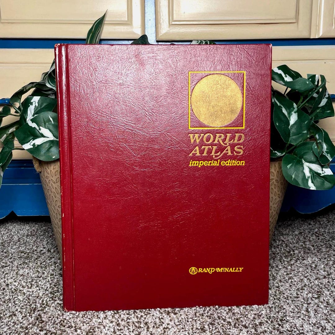 1972 Vintage Rand Mcnally World Atlas Imperial Edition - Etsy
