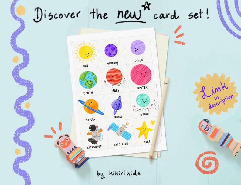 Solar System Poster Homeschool Downloadable Prints Playroom Educational ...