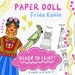 Paper Doll Frida Kahlo, Frida Kahlo Art, Homeschool Printables, Paper ...