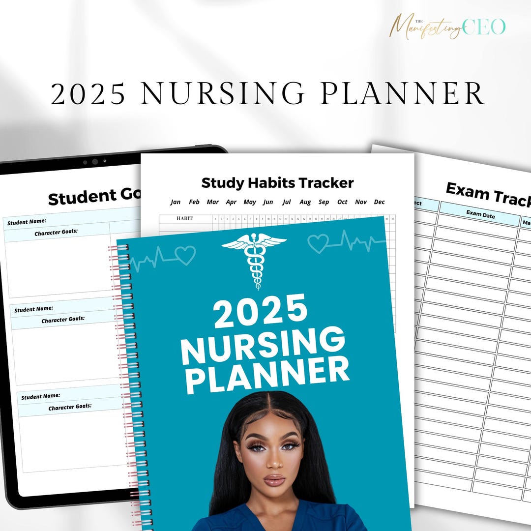 2025 Nurse Student Planner| Nursing Planner for Nurses | Nursing Students | 2025 Planner ...