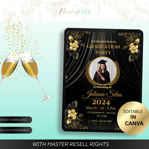 Traditional Graduation Invitation - Etsy