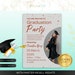 Red and Beige Graduation Ceremony Invitation, Minimalist Senior ...