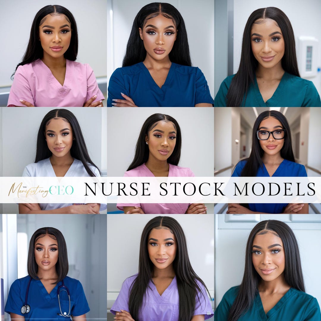 9 Realistic Nursing Stock Models | Nursing Student Stock Image ...