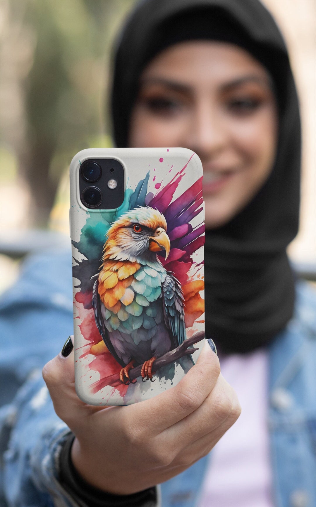 Vivid Parrot, Iphone, Samsung Galaxy, Google Pixel Tough Phone Case - Etsy