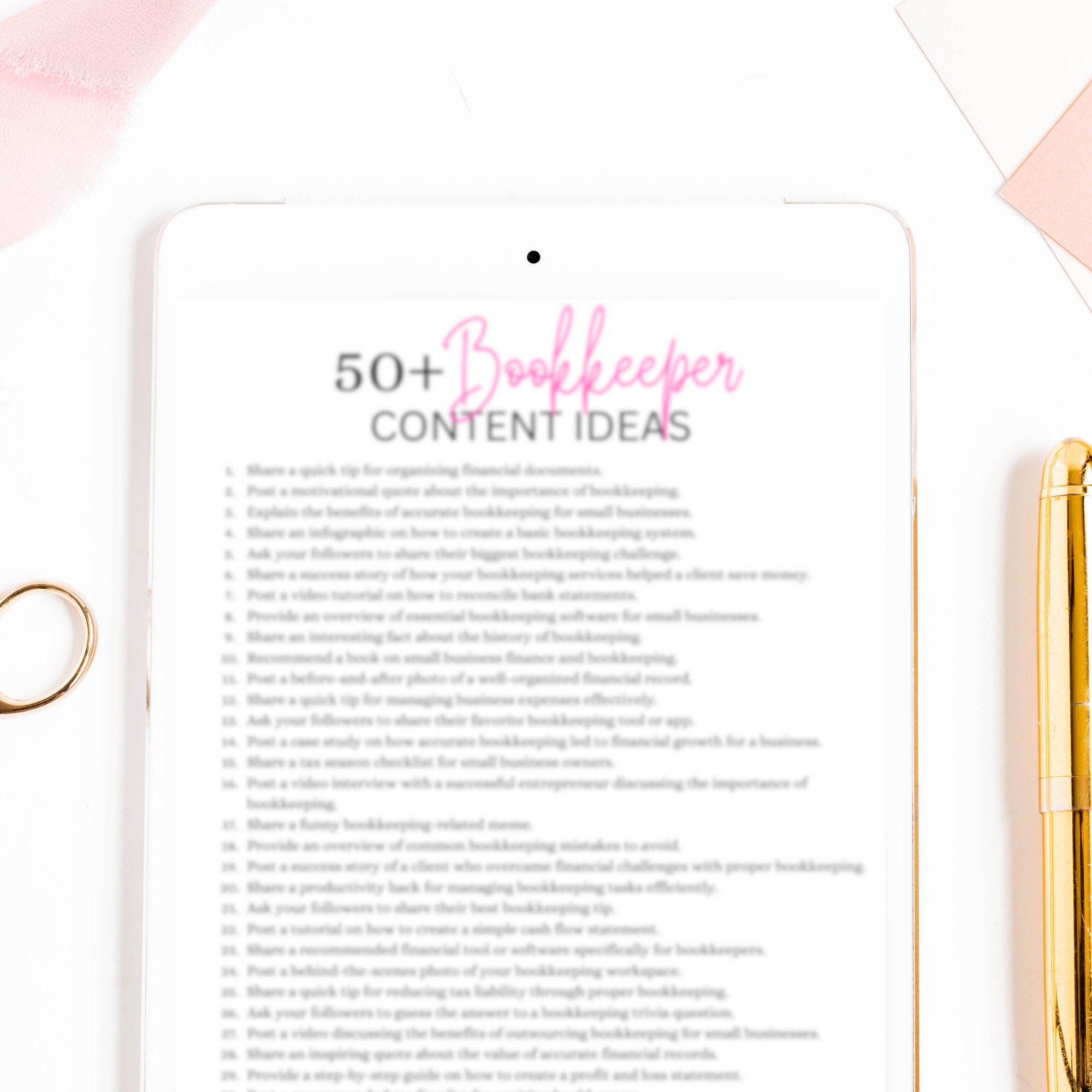 50 Content Ideas for Bookkeepers Bookkeeper Social Media Accountant ...