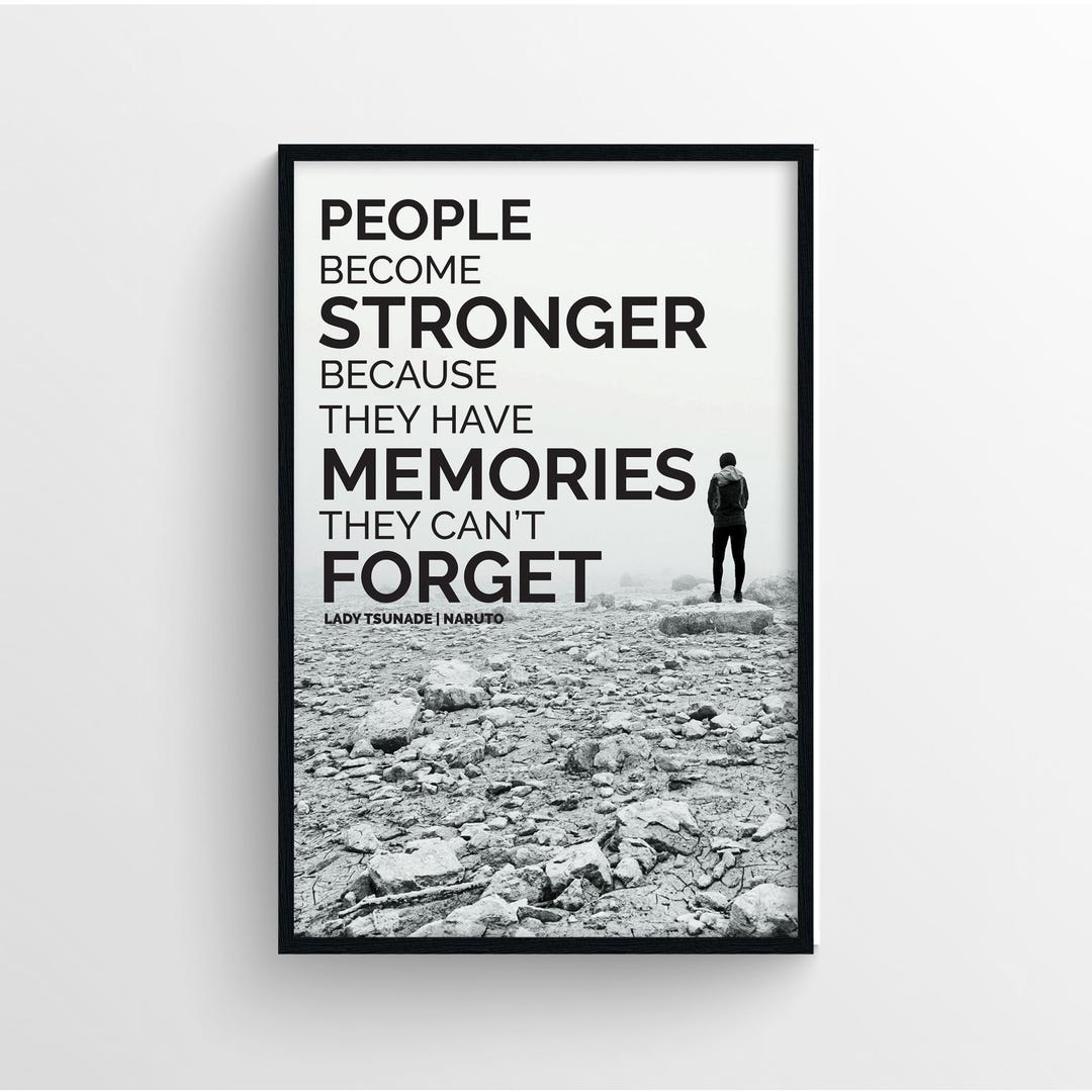 Anime Quote Poster | Built From the Past - Etsy