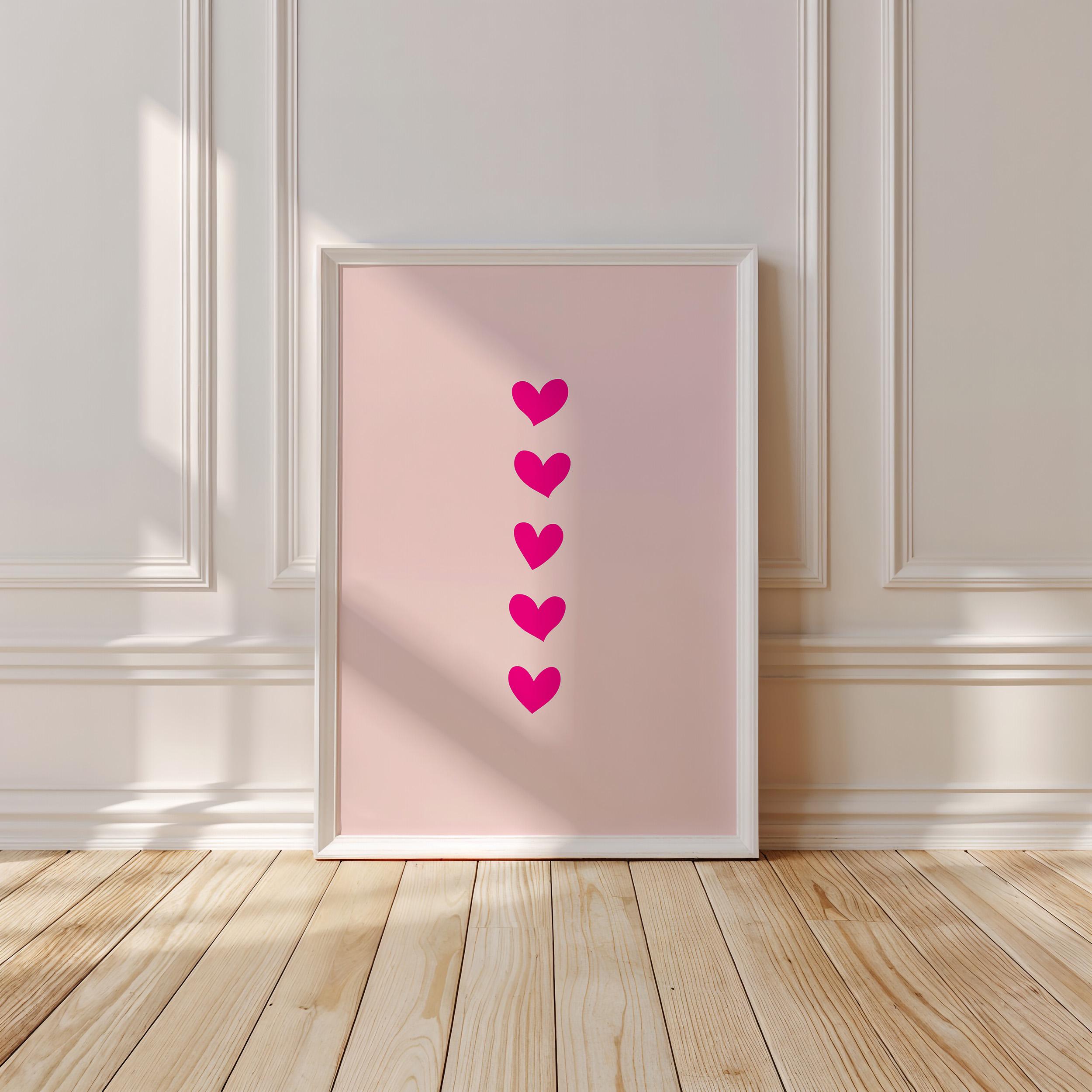 Colorful Heart Print Set: (digital Download) - Etsy