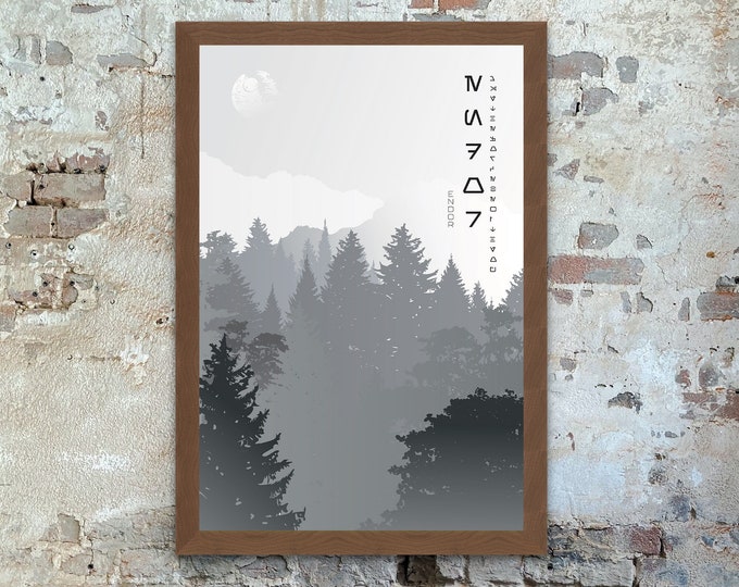 Star Wars Planet Poster, Star Wars Galaxy Posters, Star Wars Planet ...