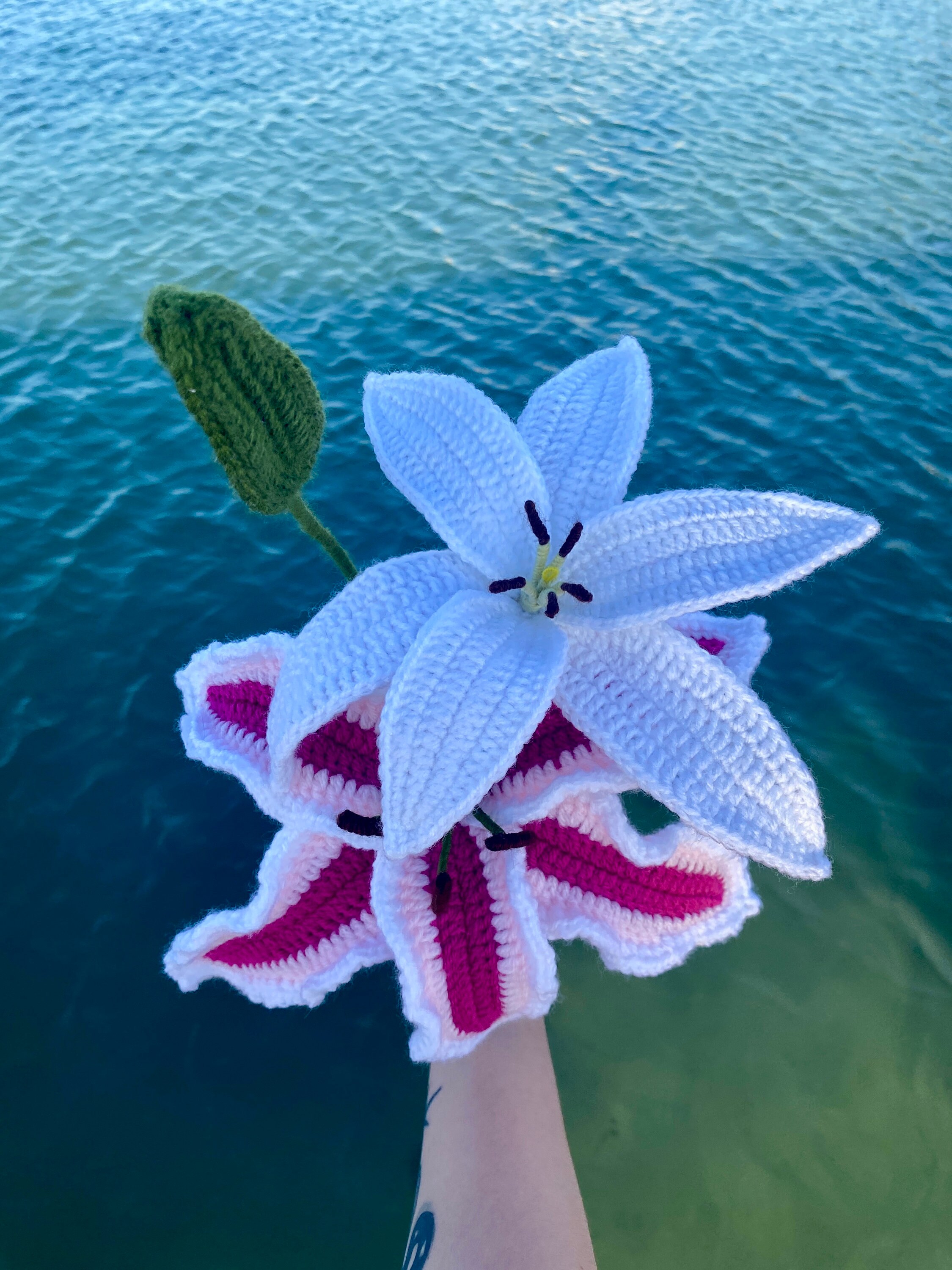CROCHET PATTERN Lily Flower Pattern Easy PDF Tutorial Crochet Lily ...