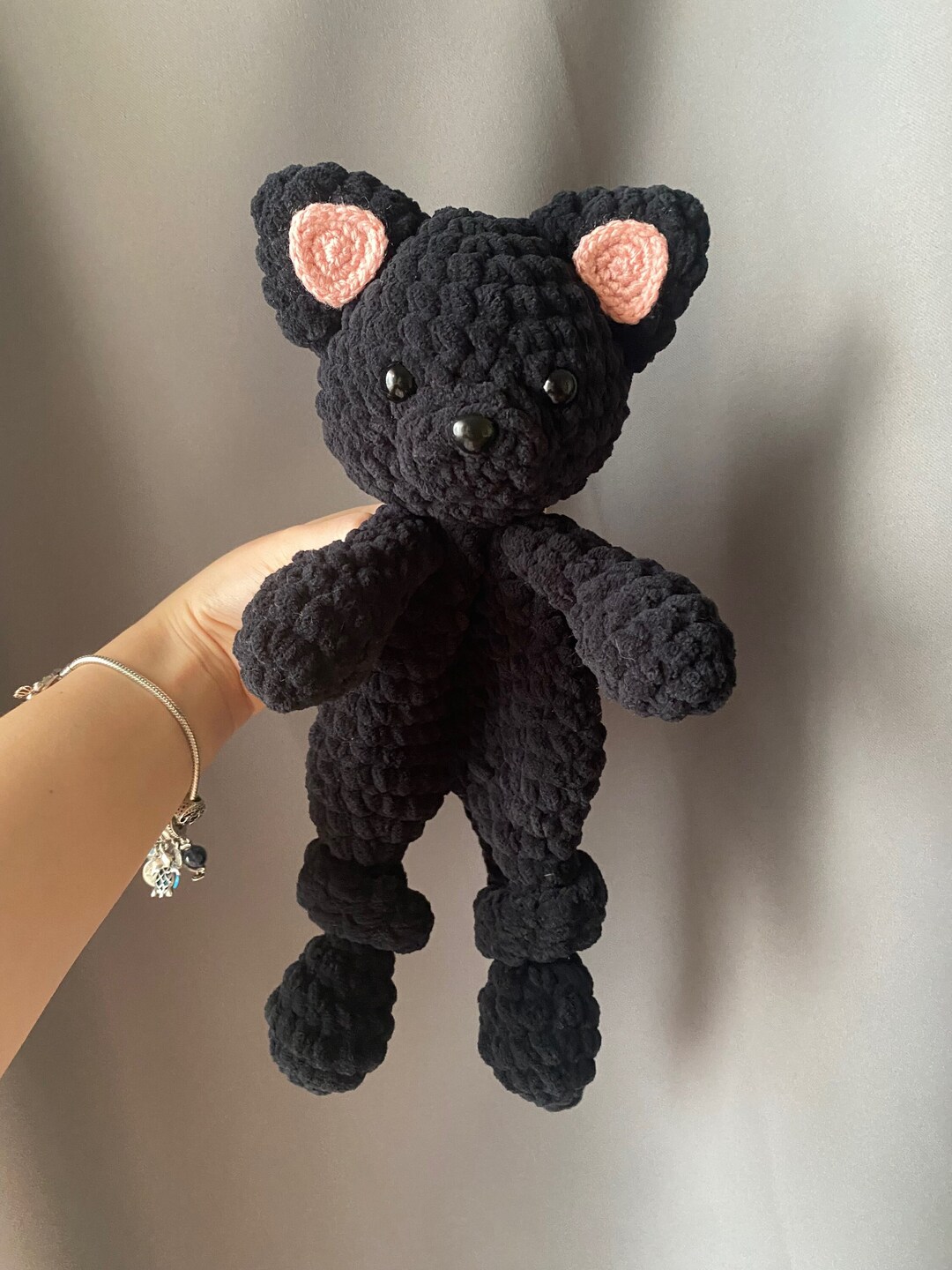 Crochet Halloween Black Cat Snuggler Pattern: Amigurumi Plush Toy (PDF ...