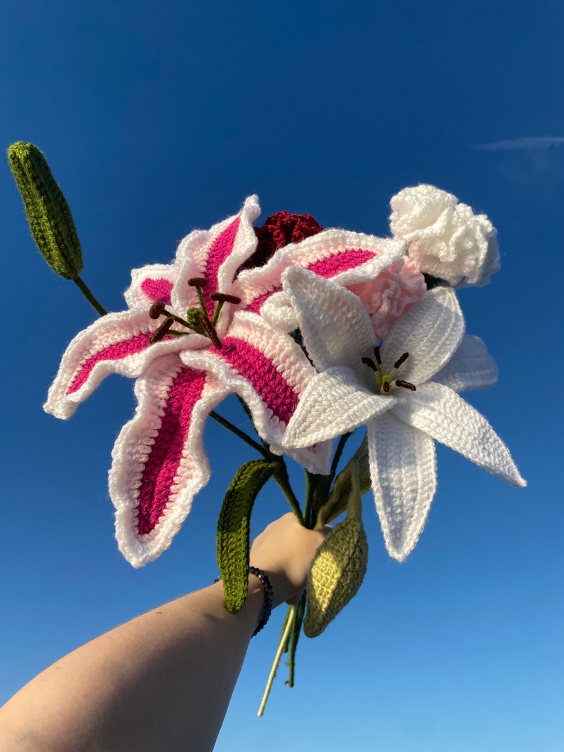 CROCHET PATTERN Lily Flower Pattern Easy PDF Tutorial Crochet Lily ...