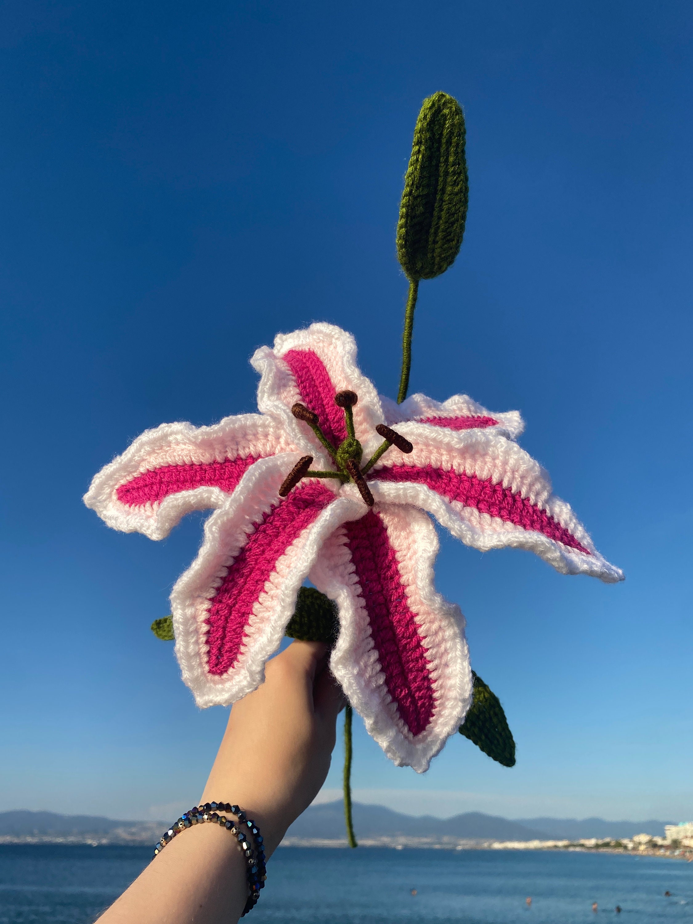 CROCHET PATTERN Lily Flower Pattern Easy PDF Tutorial Crochet Lily ...