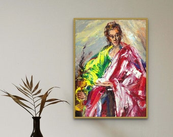 Saint Thaddeus jude the Apostle Christian Art Print Modern Bible Art ...