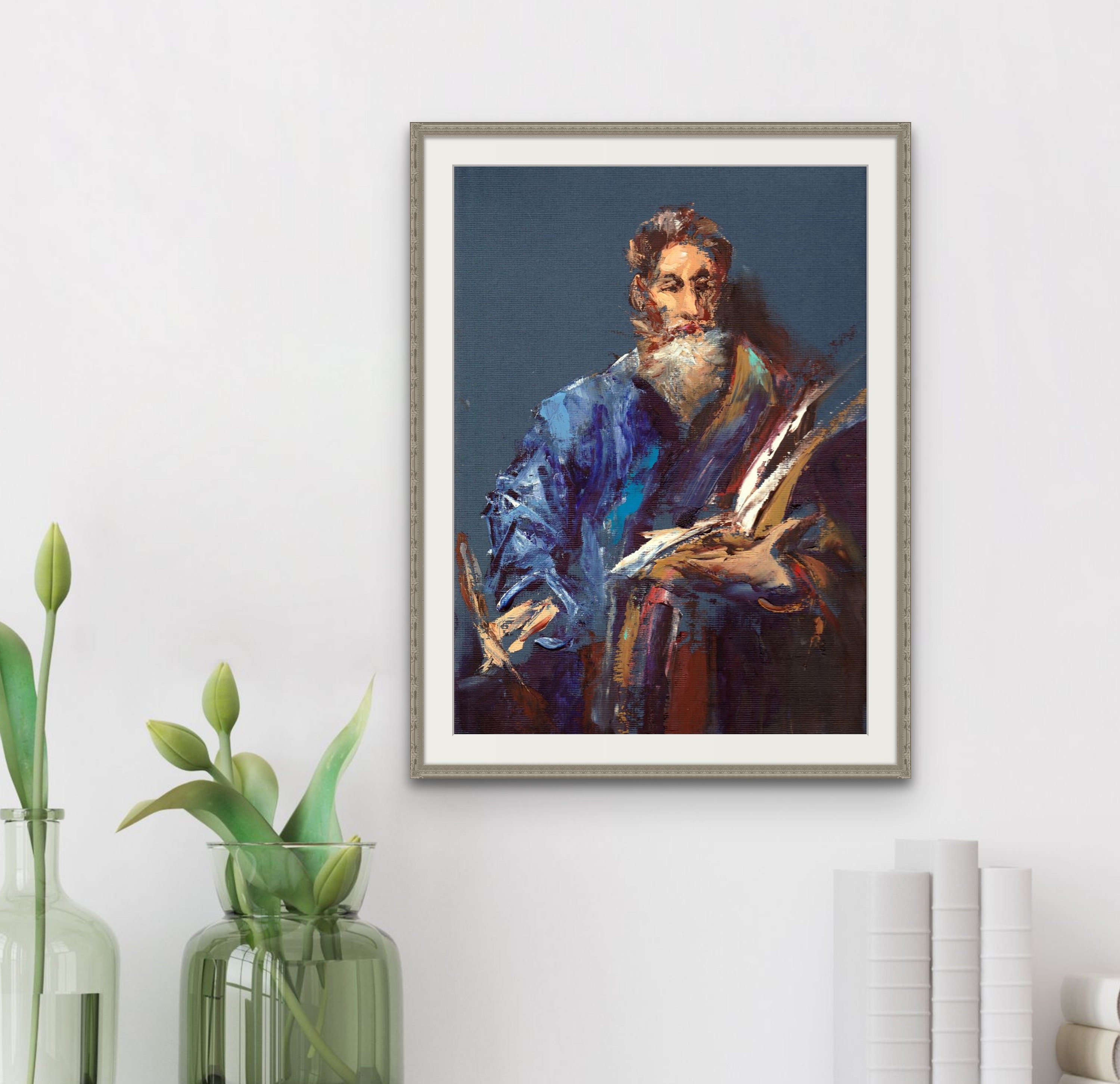 Saint Matthew the Apostle Christian Art Print Modern Bible Art ...