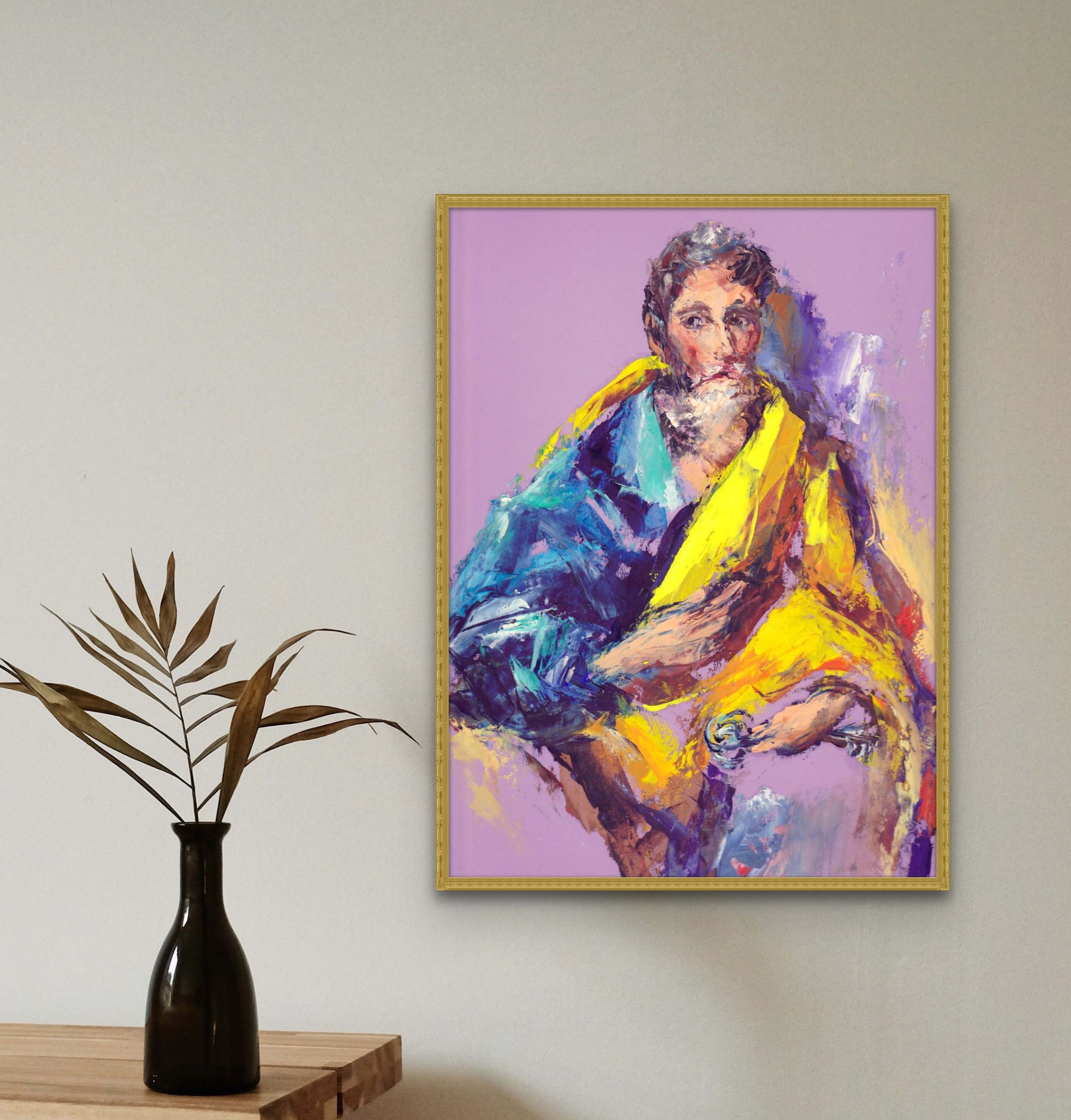 Saint Peter the Apostle Christian Art Print| Modern Bible Art ...
