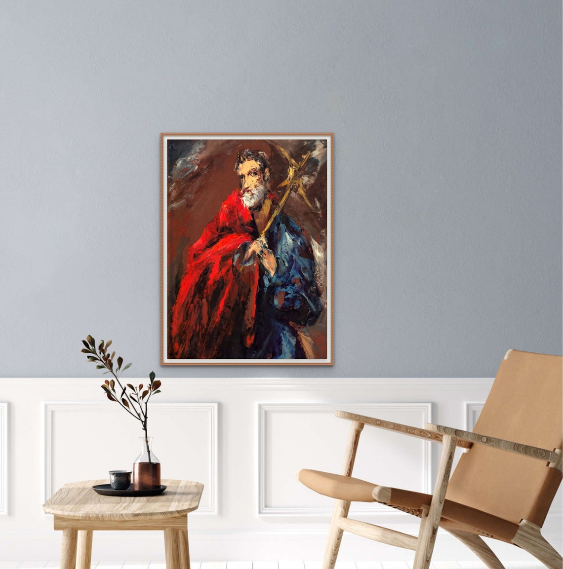 Saint Thaddeus jude the Apostle Christian Art Print Modern - Etsy