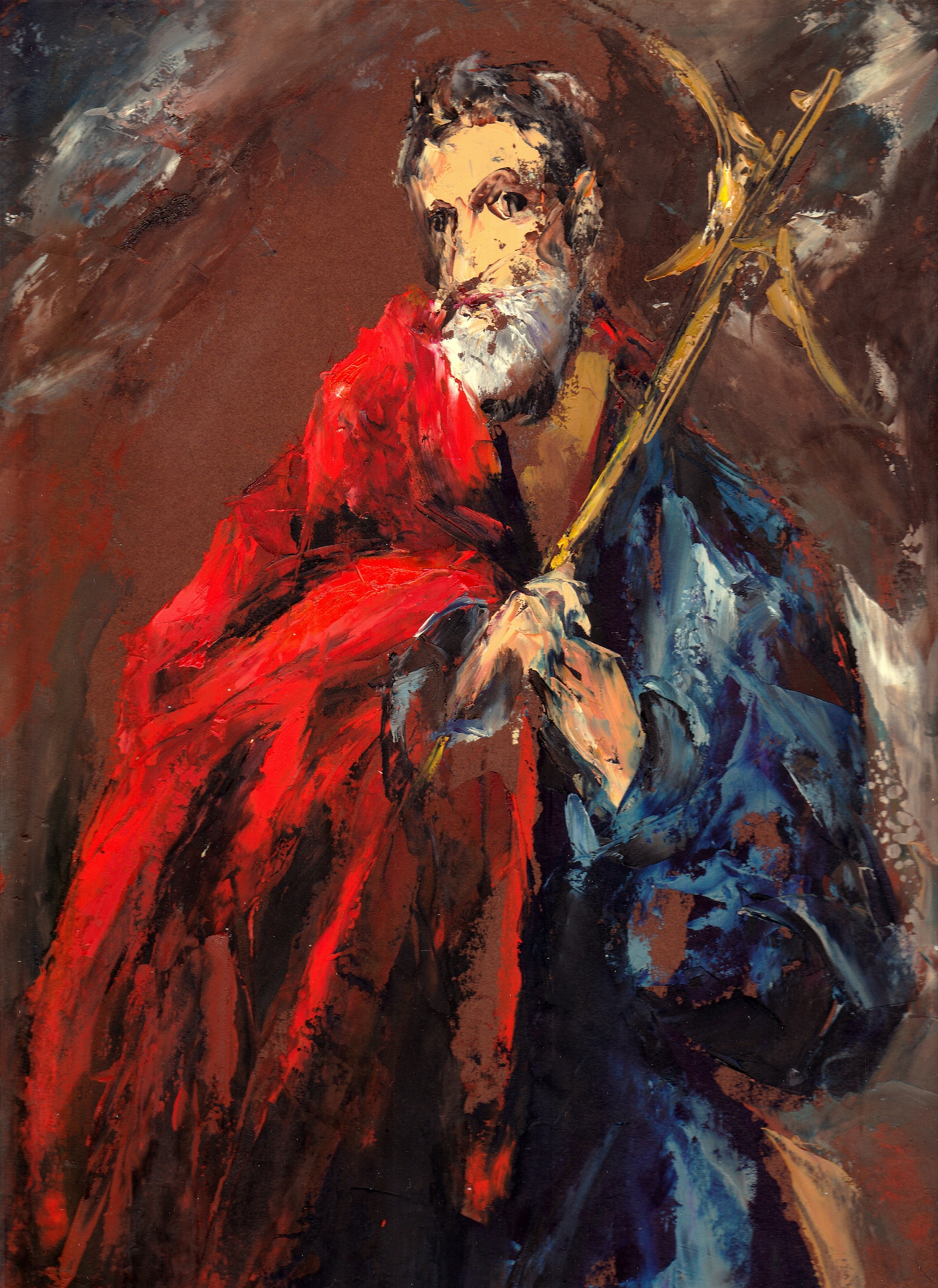 Saint Thaddeus (jude) the Apostle Christian Art Print| Modern Bible Art ...