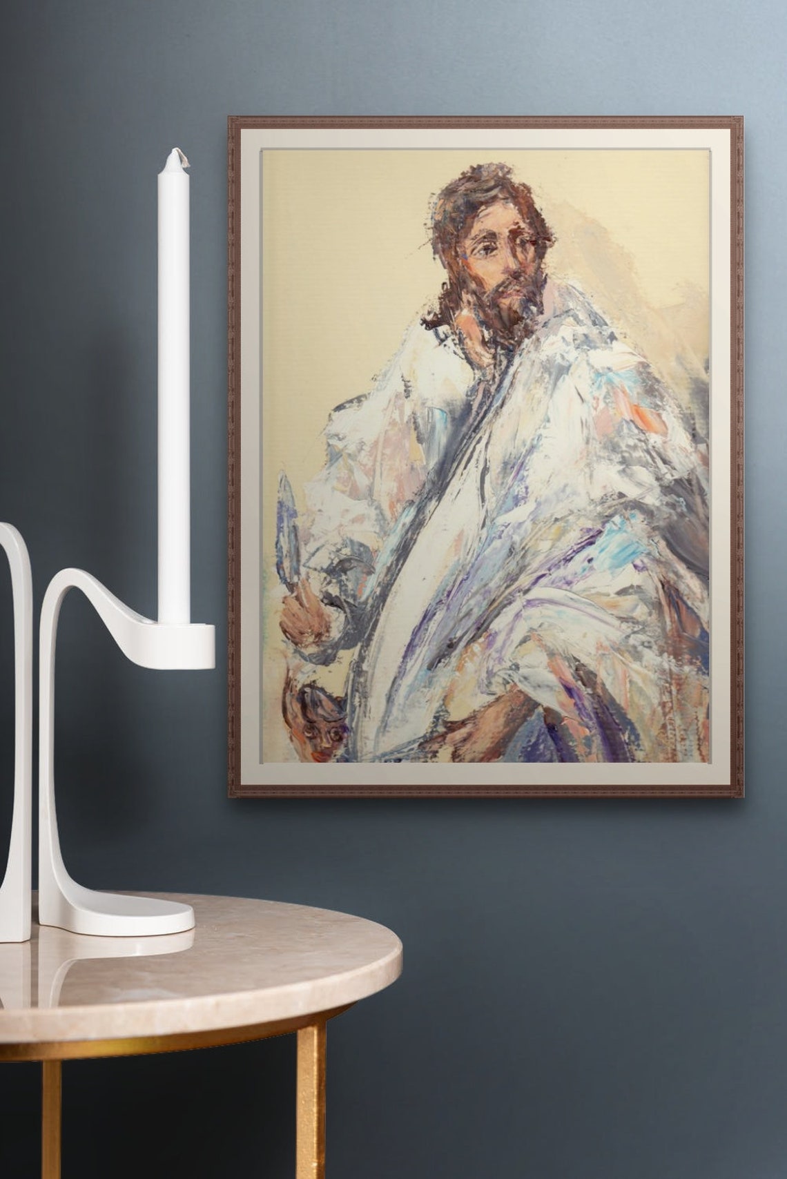 Saint Bartholomew the Apostle Christian Art Print Modern Bible Art ...