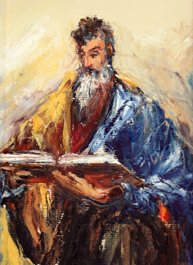 Saint Simon the Apostle Christian Art Print| Modern Bible Art ...