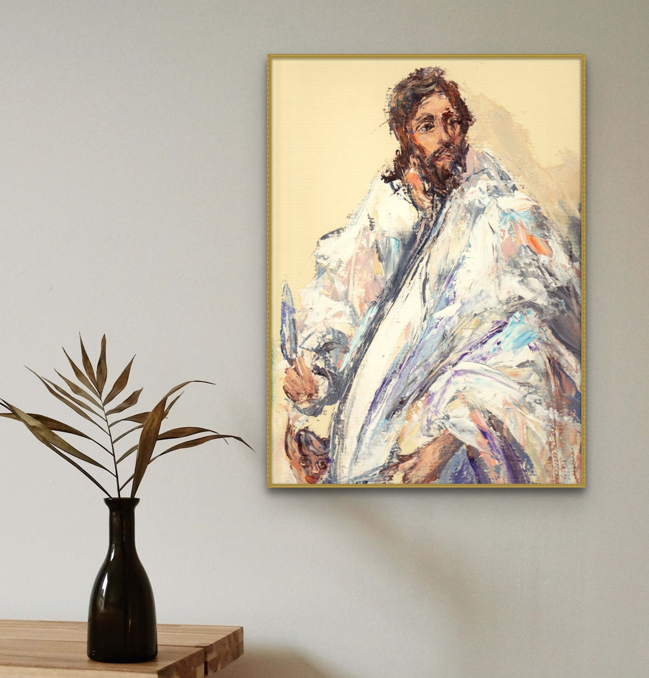 Saint Bartholomew the Apostle Christian Art Print| Modern Bible Art ...