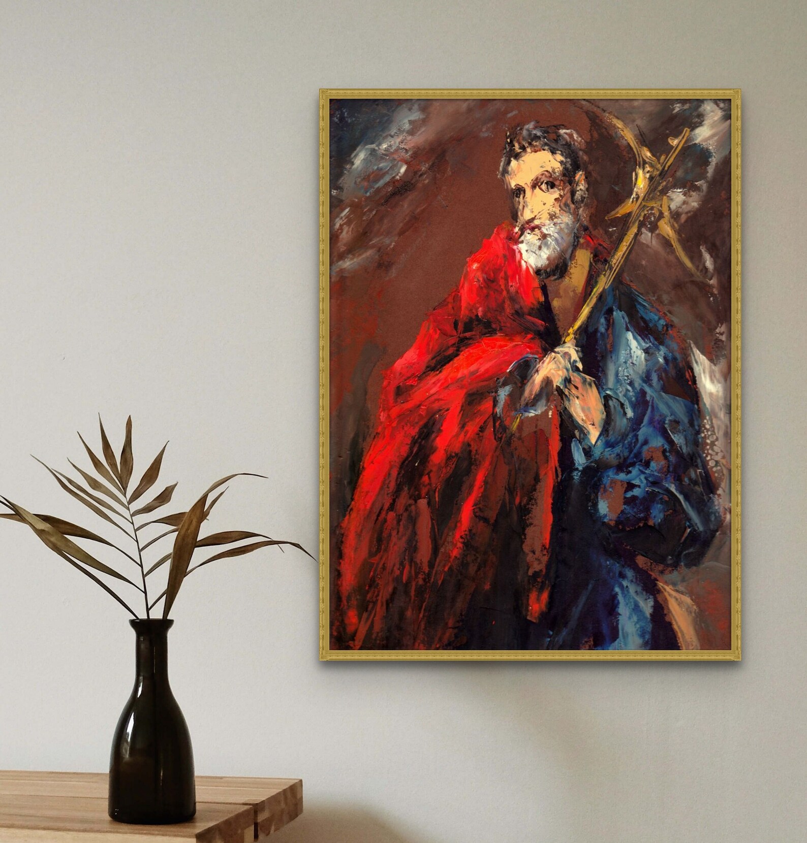 Saint Thaddeus jude the Apostle Christian Art Print Modern - Etsy