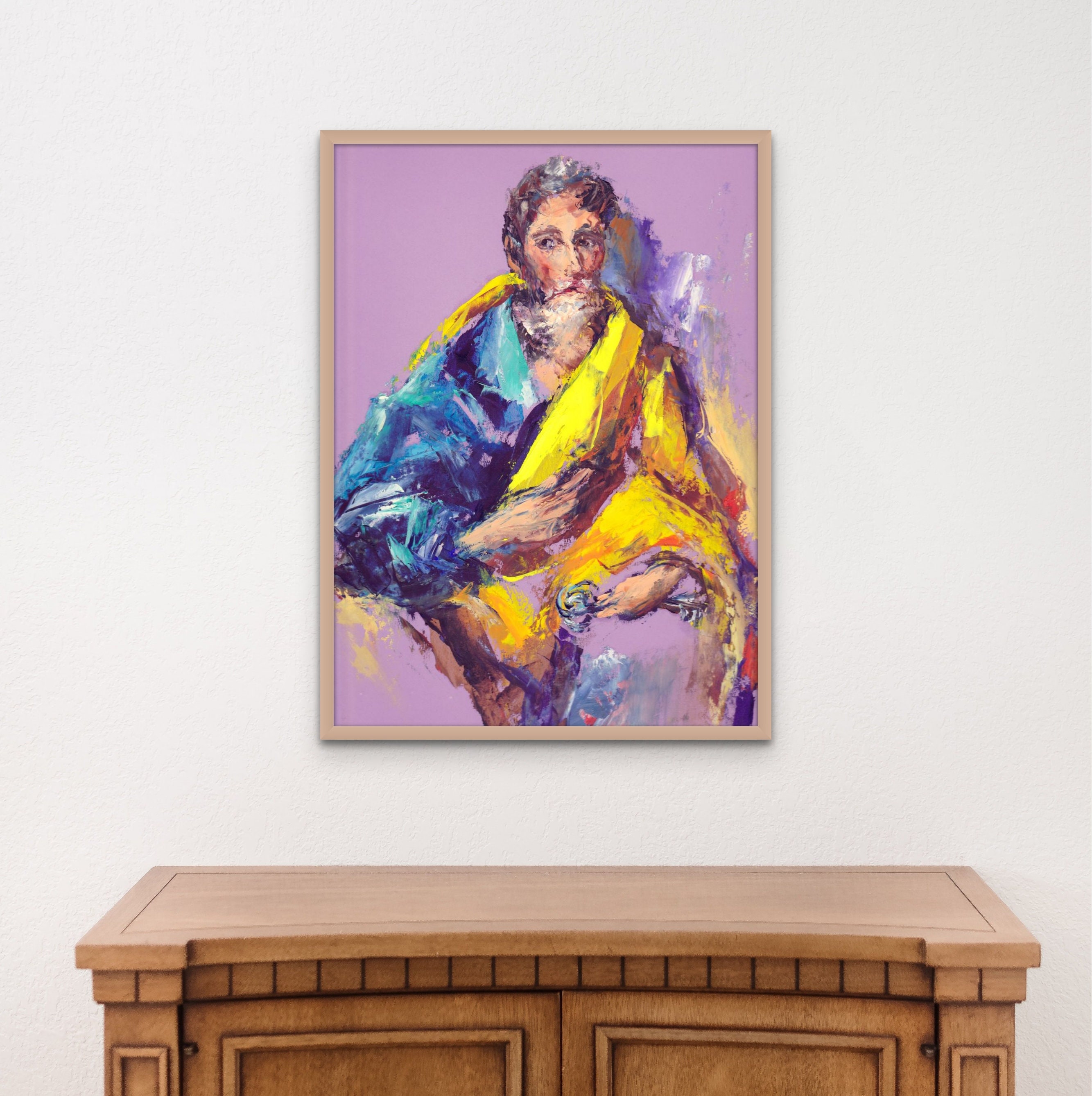 Saint Peter the Apostle Christian Art Print| Modern Bible Art ...