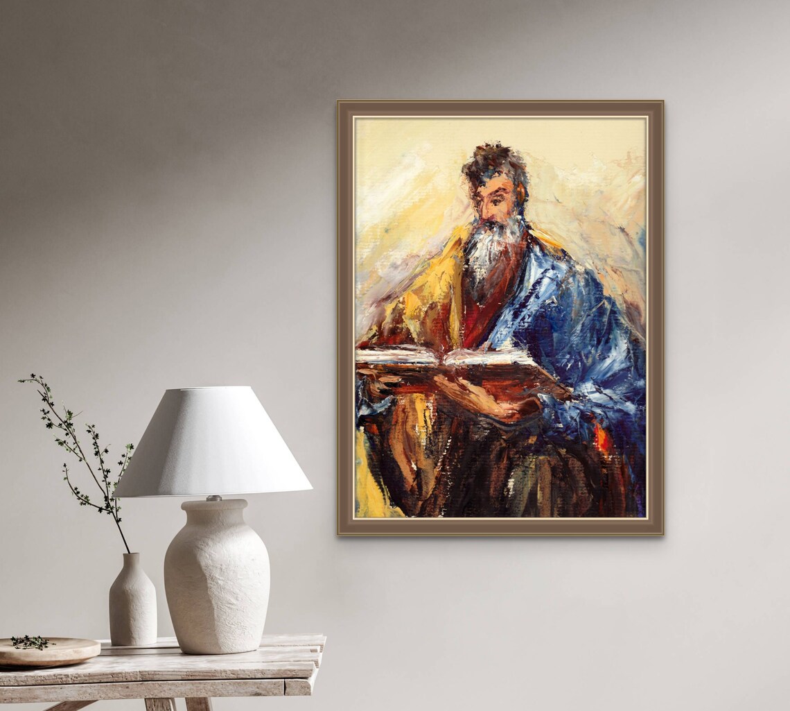 Saint Simon the Apostle Christian Art Print| Modern Bible Art ...
