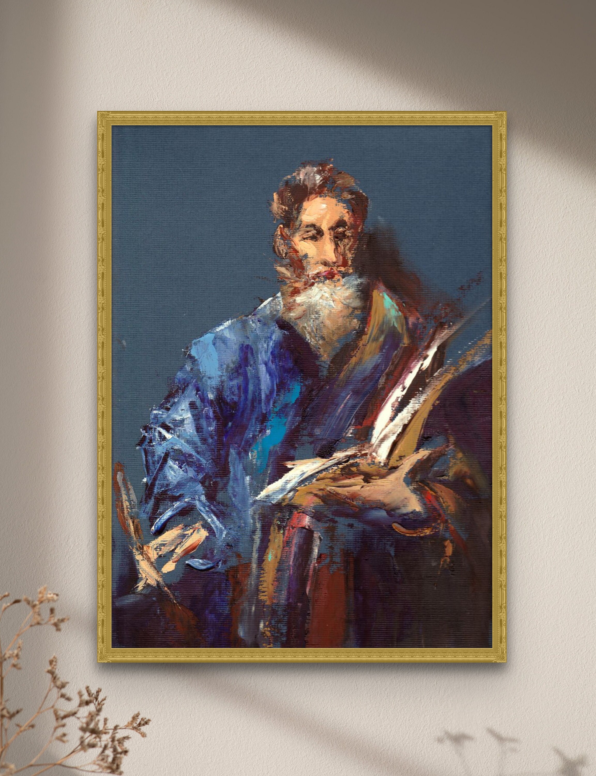 Saint Matthew the Apostle Christian Art Print Modern Bible Art ...
