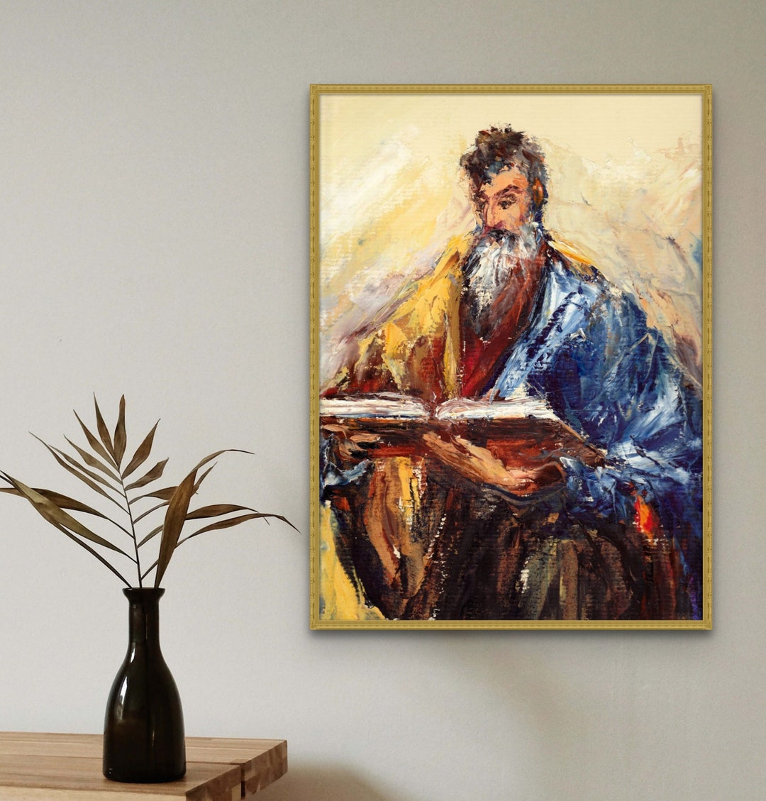 Saint Simon the Apostle Christian Art Print Modern Bible Art - Etsy