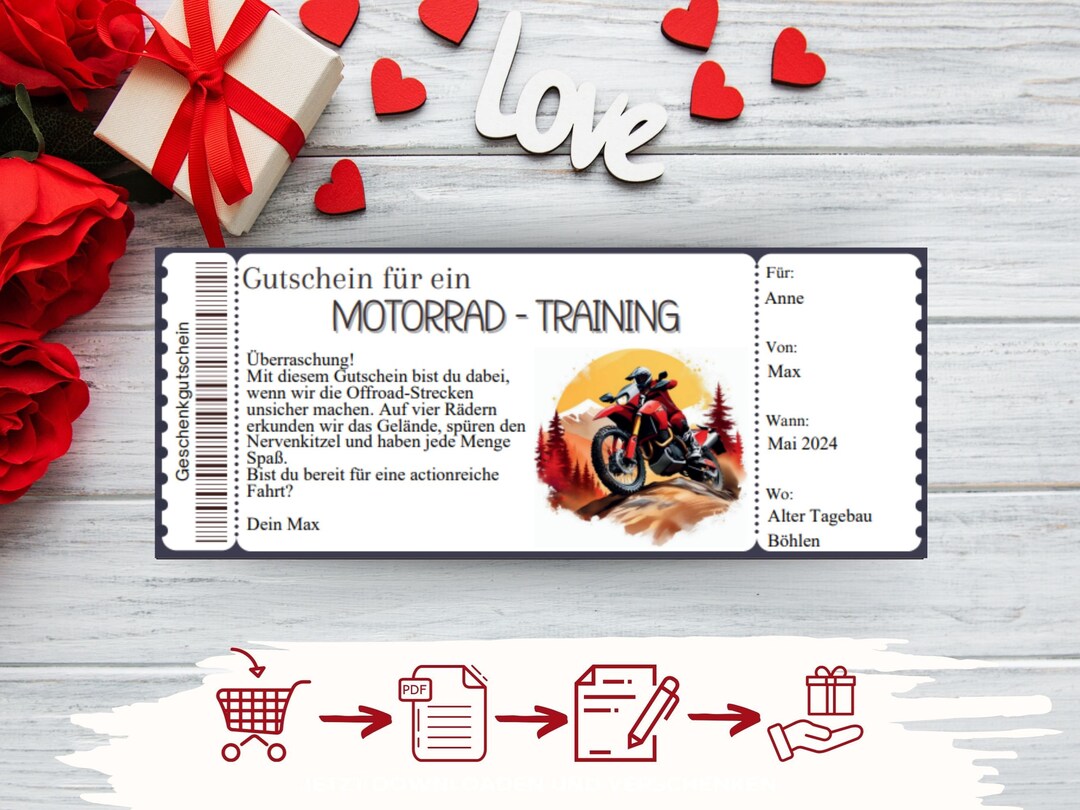 Motorcycle Training Voucher Template Voucher PDF Voucher Excursion ...