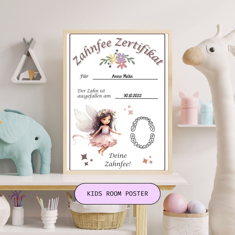 Tooth Fairy Certificate Certificate Teeth Thank You to Print Yourself ...