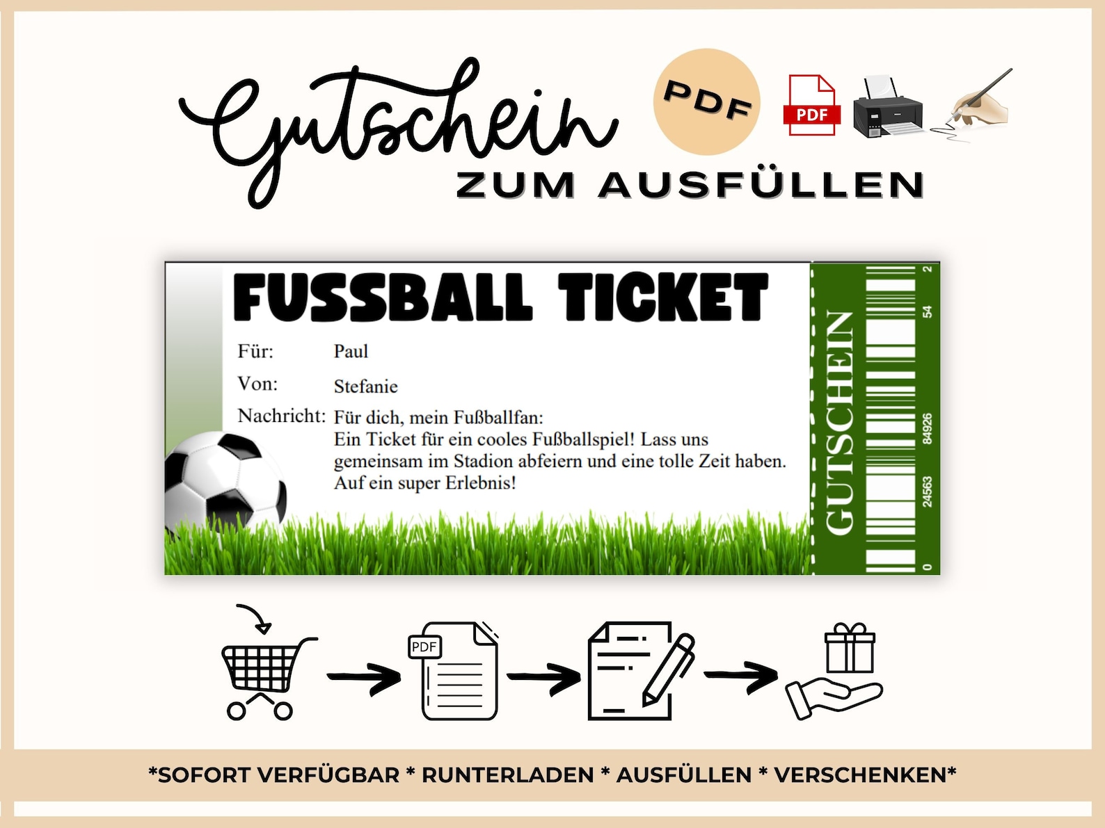 Gutschein Zum Ausdrucken Pdf Kostenlos Fuball
