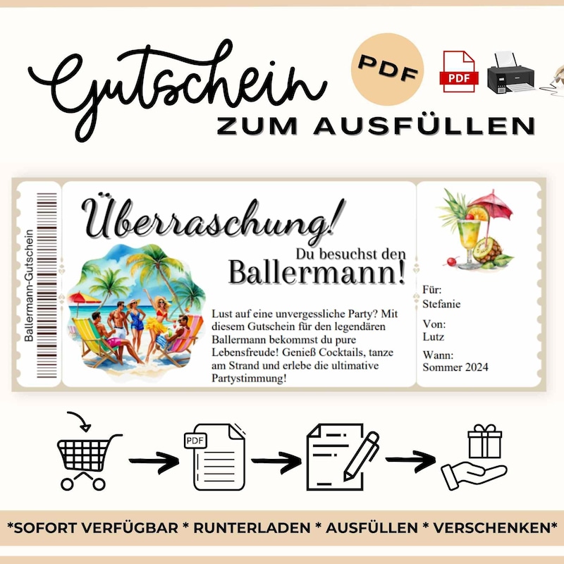 Reise gutschein selber ausdrucken - Etsy.de