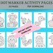 Farm Animals Dot Marker Coloring Pages Bundle #2 | Dot Marker Printable ...