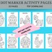 Farm Animals Dot Marker Coloring Pages Bundle #1| Dot Marker Printables ...