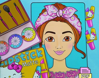 Printable Make up Kit for Girls DIY Instant Download Busy Book - Etsy