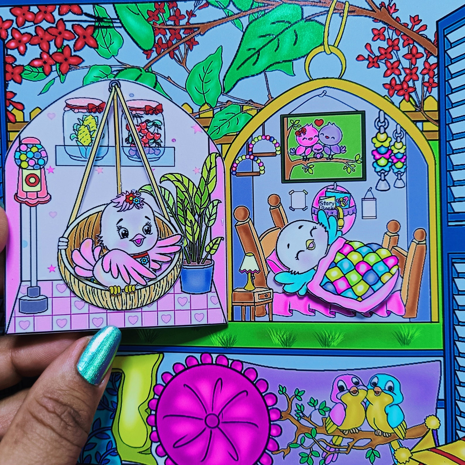 Printable Garden Dollhouse Busy Book for Kids, Preschool Games, Toddler ...