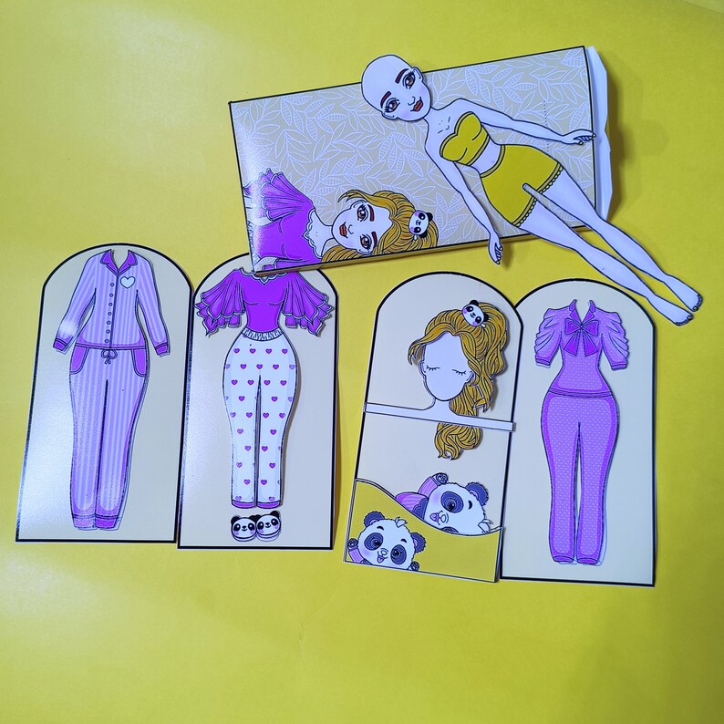 Printable Paper Doll Outfit, Dressup, Clothes Busy Book Activities ...