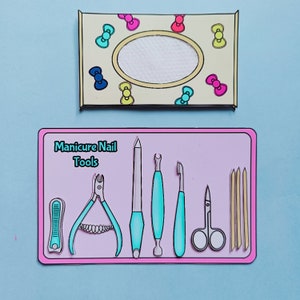 Nail Salon Paper Doll Printable Kit: Kids' Activity Book (digital ...