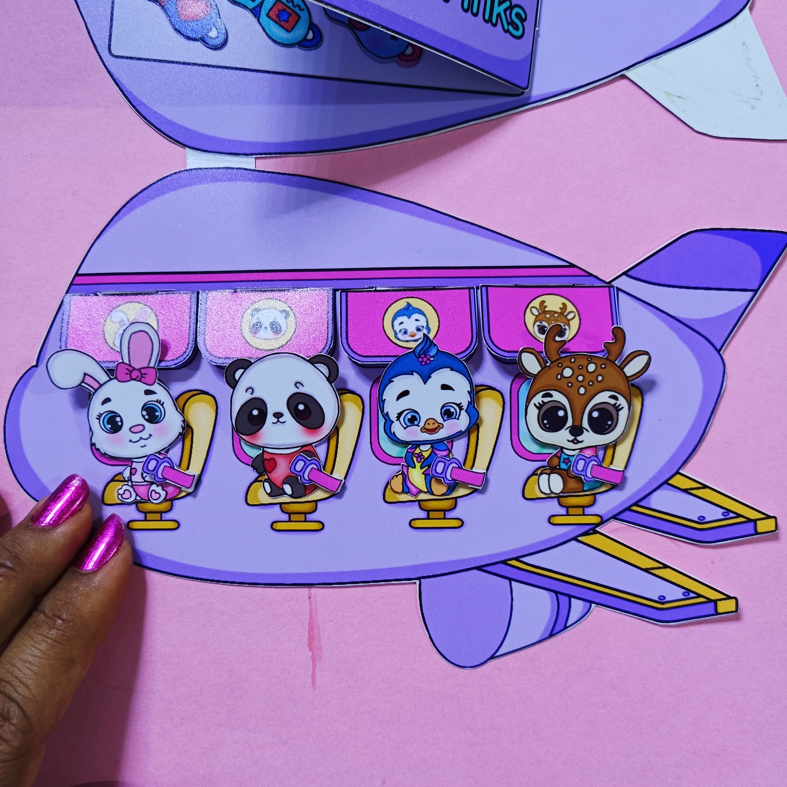 Printable Paper Airport,& Airplane Cute Animals Busy Book for Kids ...