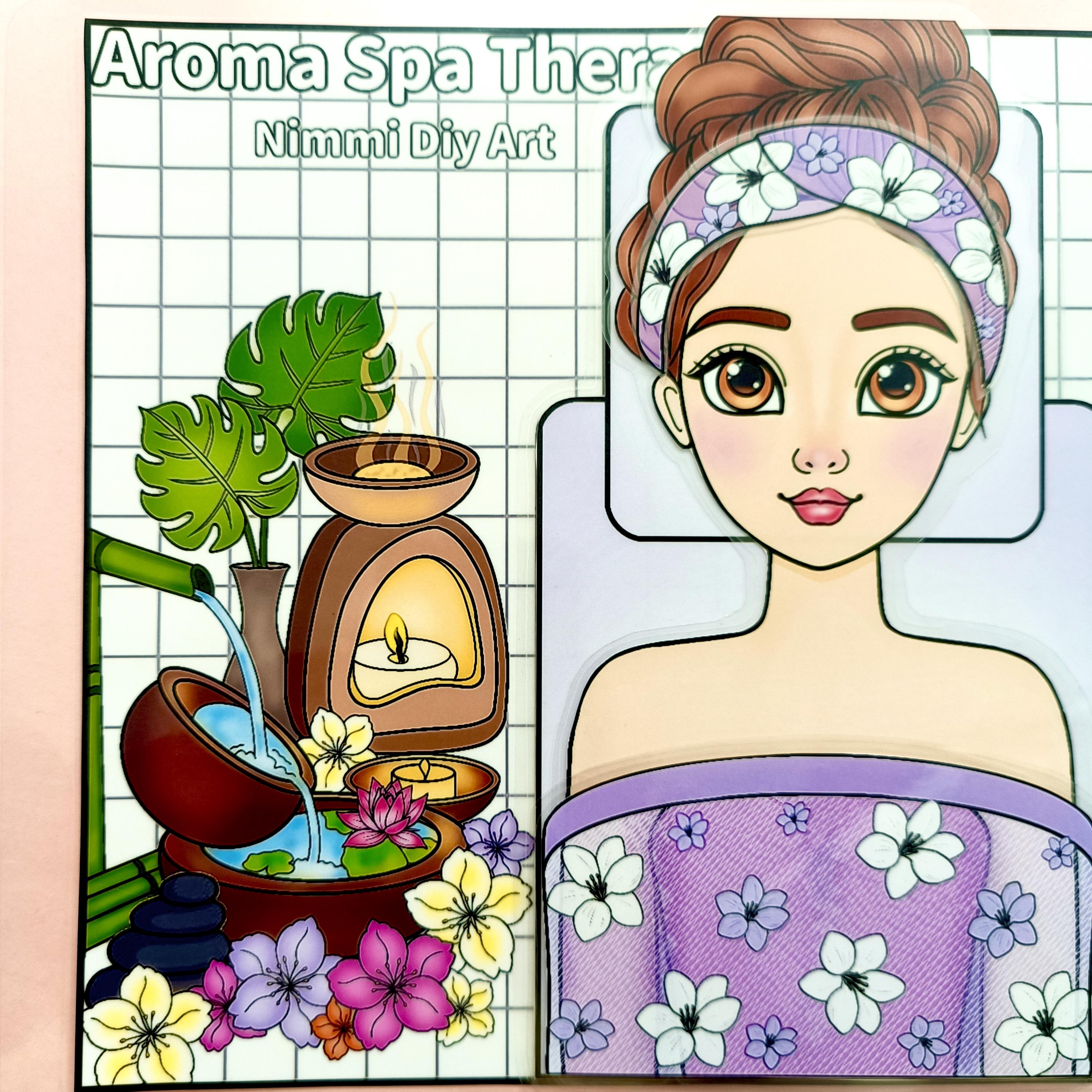 Spa and Relaxing Paper Doll: DIY Craft Kit (digital Download) - Etsy
