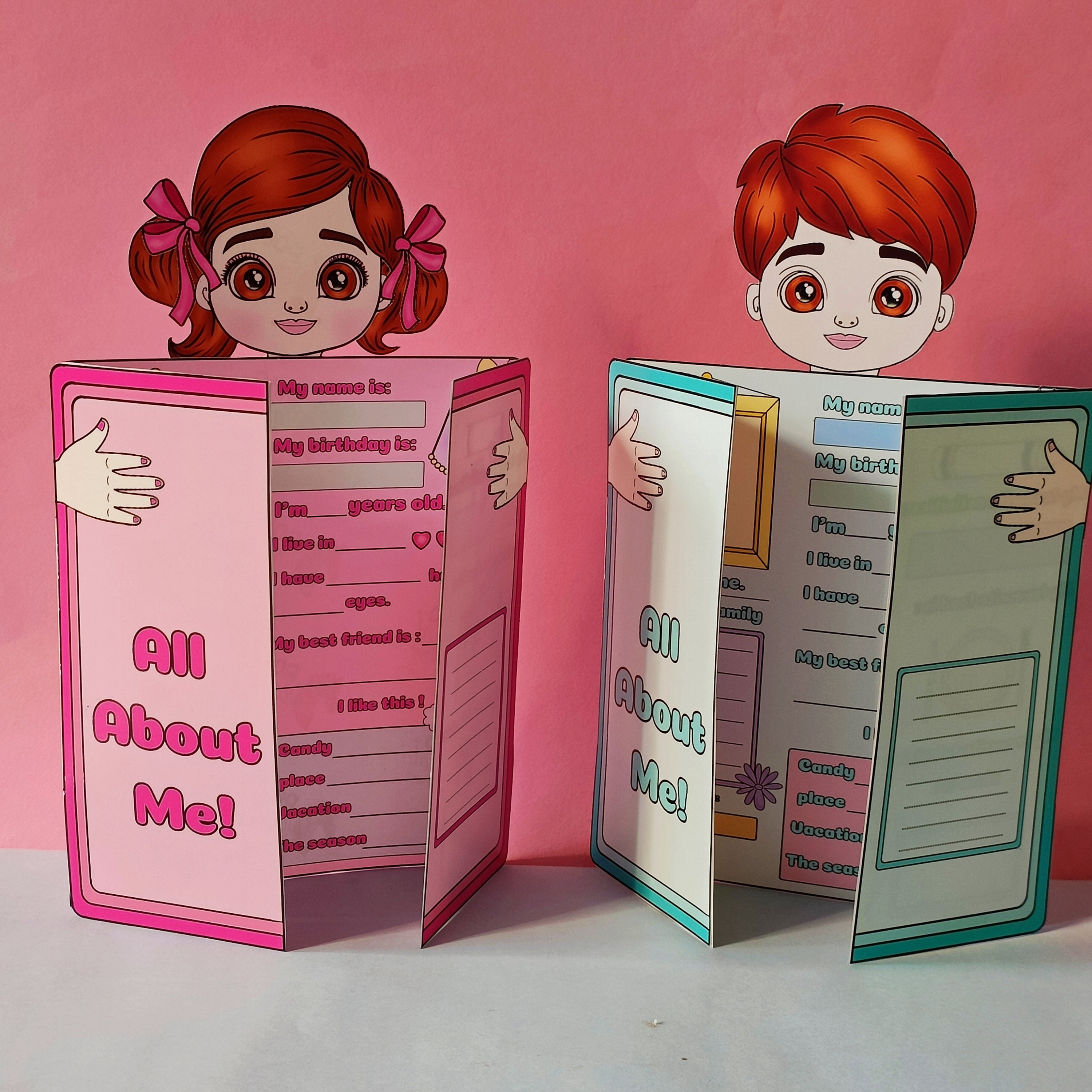 Paper Printable Doll Crafts, All About Me for Kids Printable Template ...