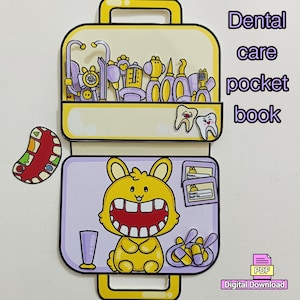 Printable Dental Care Pocket Book: Kids' Quiet Time Activity (PDF) - Etsy