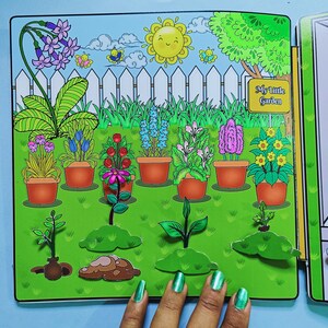 Printable Garden Dollhouse Busy Book for Kids, Preschool Games, Toddler ...