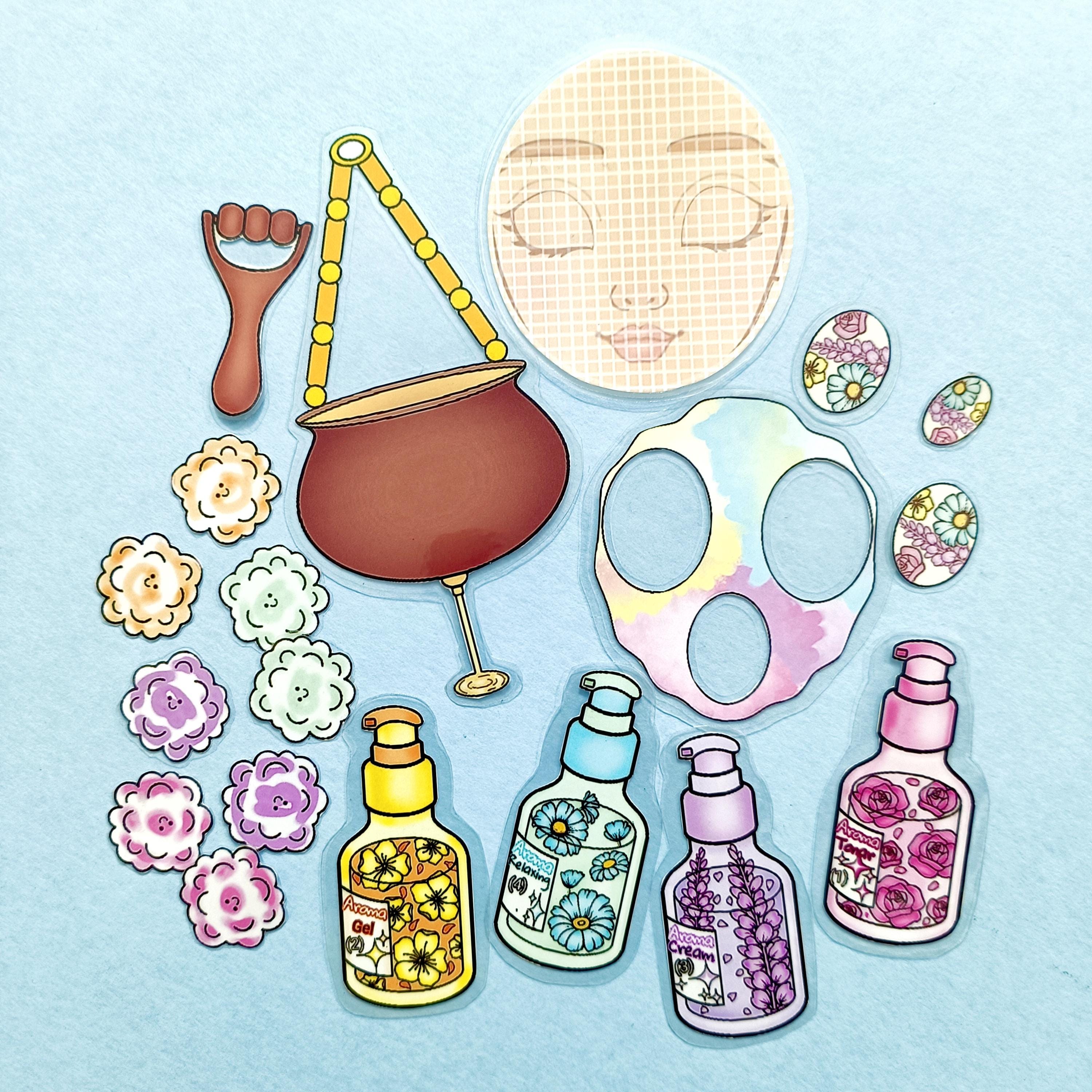 Spa and Relaxing Paper Doll: DIY Craft Kit (digital Download) - Etsy