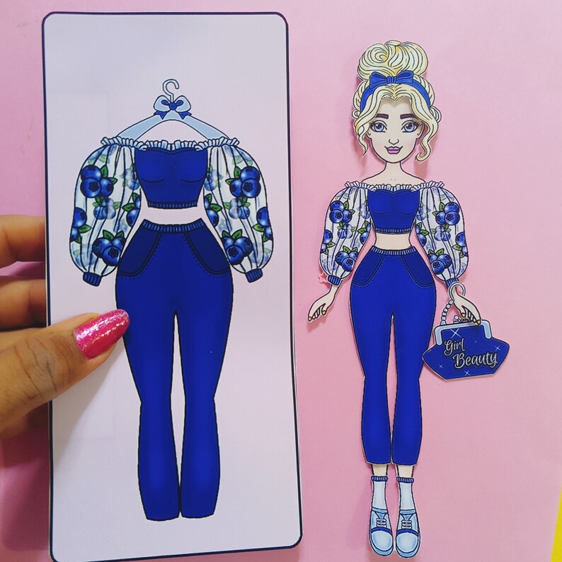 Printable Paper Doll Outfit, Dressup, Clothes Busy Book Activities ...