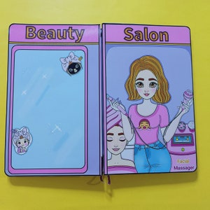 Printable Paper Doll Spa Kit: Skincare Salon, Beauty Play (digital ...