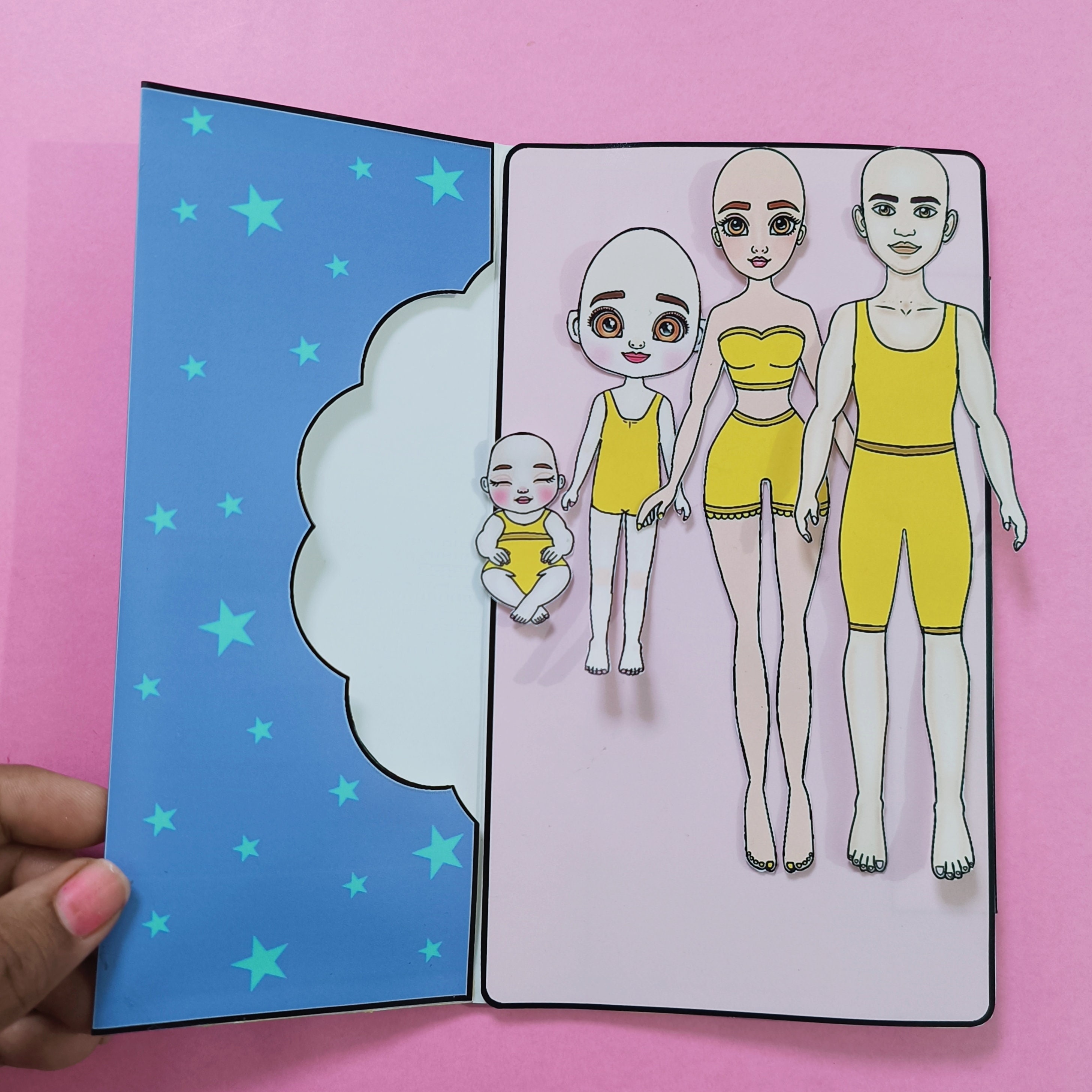 Printable Family Baby Dolls Busy Book for Kids, Preschool Games ...